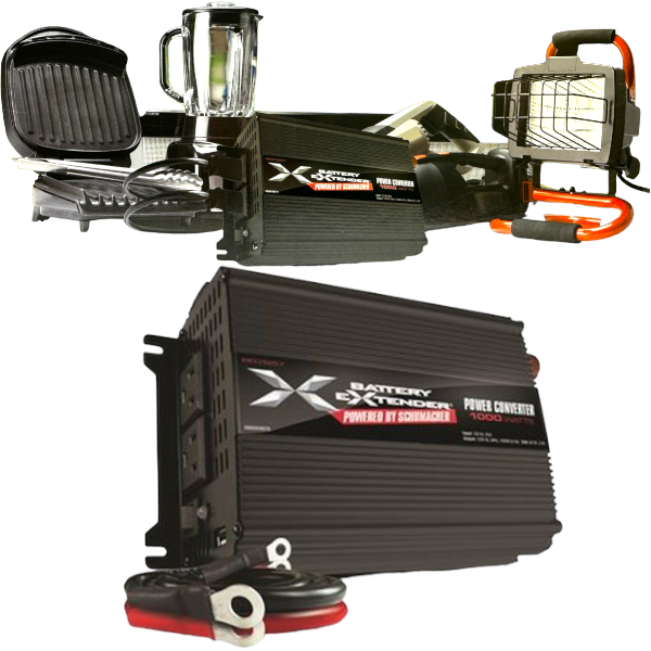 Schumacher Electric Battery Power Converter - 12V 1,000-Watt - Convert ...