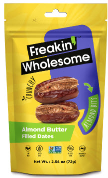 6 Bags of Freakin' Awesome Nut Butter Filled Dates - Choose from Peanut ...