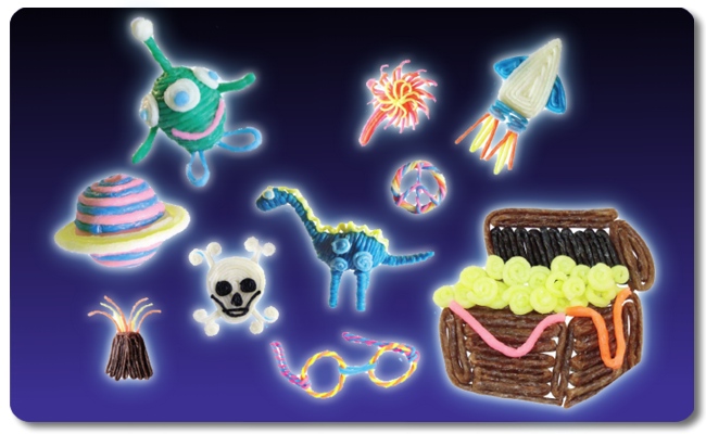 2 Sets of - Bendaroos 300 Piece Glow in the Dark Set- Amazing Flexible ...