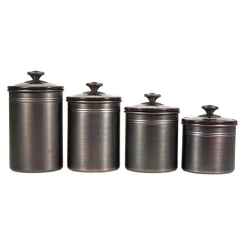 Brushed Bronze Canisters - Set of 4 - 13 Deals