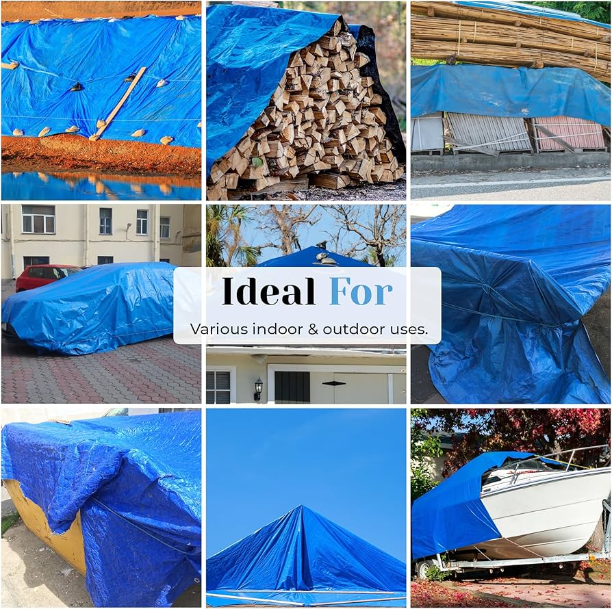 Extra Large Poly Woven Tarp - Available in 12 x 14 - (Not sure when you ...