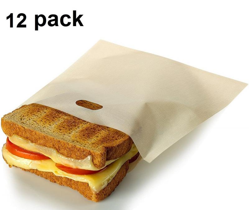 12 PACK - Non-Stick Reusable Toaster Bags. You can use toaster bags to ...