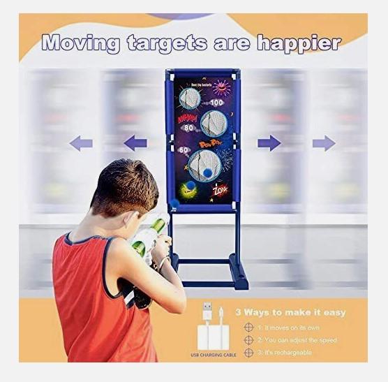 Nerf-Type Foam Balls Moving Target Game (Upgraded Design) - Interactive ...