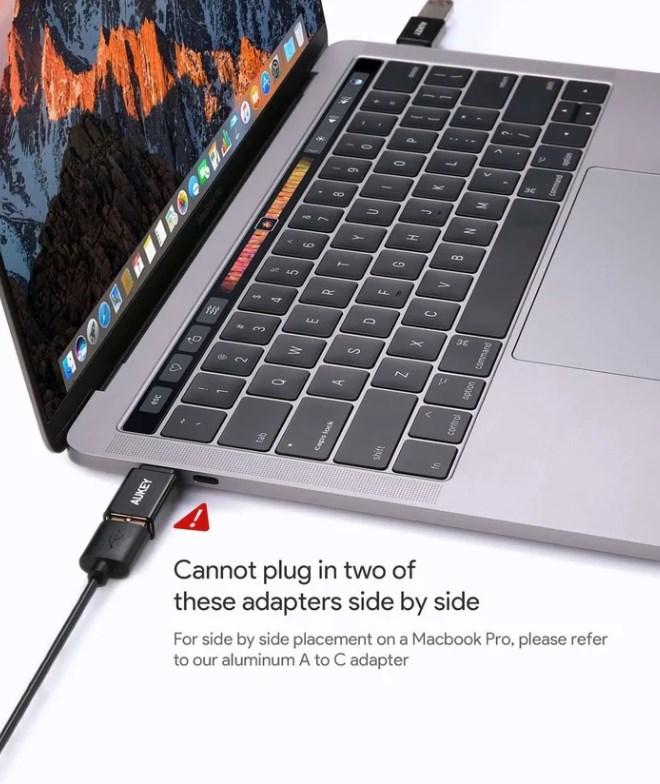 (5-star reviews on Amazon) Aukey USB 3.0 A to C Adapter 6-Pack ...