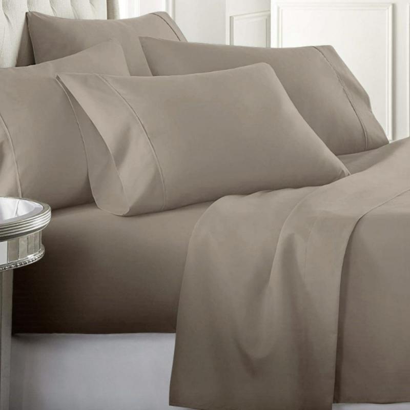 MANY COLORS AVAILABLE - 6-Piece Deep Pocket Premium Quality Hotel Sheet ...