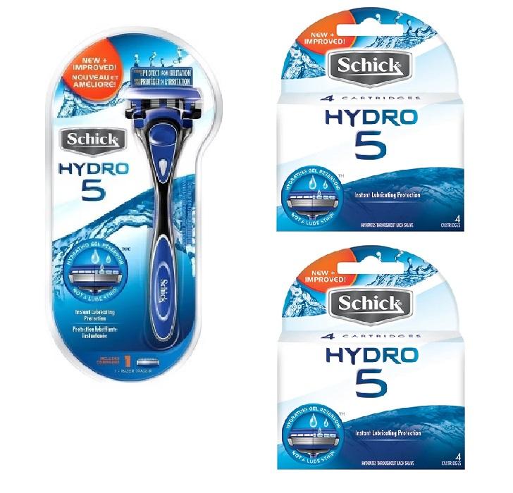 Schick Hydro 5: 1 Razor Handle and 9 Refill Cartridges. Features 1 ...