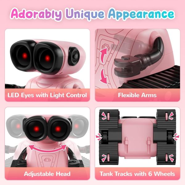 (THESE ARE SO MUCH FUN!) - Remote Control Mini Robot - Multiple facial ...