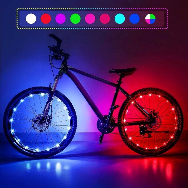 RGB LED Bike Wheel Lights - Several colors to choose from and can be ...