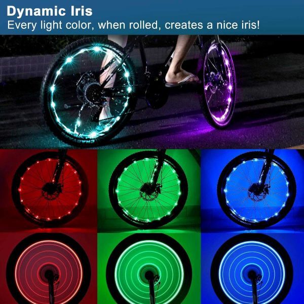 RGB LED Bike Wheel Lights - Several colors to choose from and can be ...