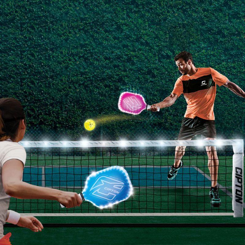 CIPTON LED Light Up Pickleball Net Set. Shine bright on the court with ...