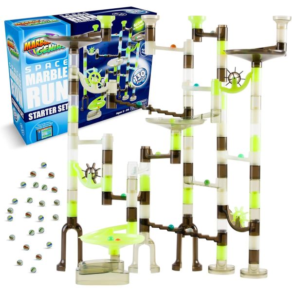 Marble Genius Space Themed Marble Run Starter Set STEM Toy for Kids ...