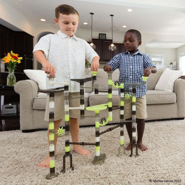 Marble Genius Space Themed Marble Run Starter Set STEM Toy for Kids ...