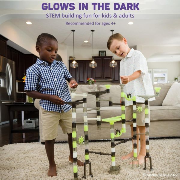 Marble Genius Space Themed Marble Run Starter Set STEM Toy for Kids ...