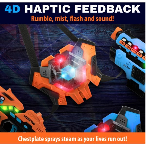 2 PACK of Laser Tags - Enjoy realistic arcade play experience with this ...