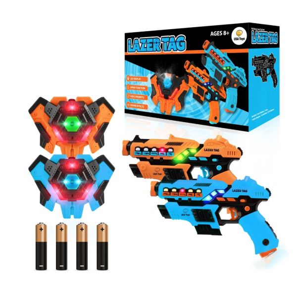 2 PACK of Laser Tags - Enjoy realistic arcade play experience with this ...