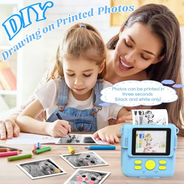 Instant Print Digital Camera - INKLESS, so you never have to buy ink ...