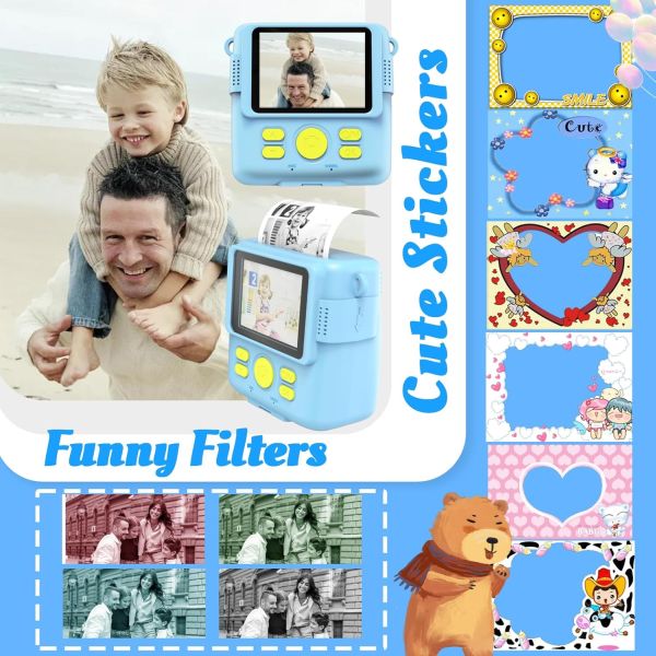 Instant Print Digital Camera - INKLESS, so you never have to buy ink ...