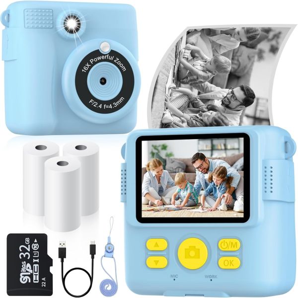 Instant Print Digital Camera - INKLESS, so you never have to buy ink ...
