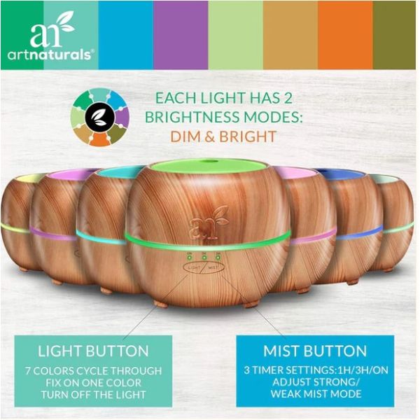 Aromatherapy LED Color Changing Essential Oil Diffuser - Transform your ...