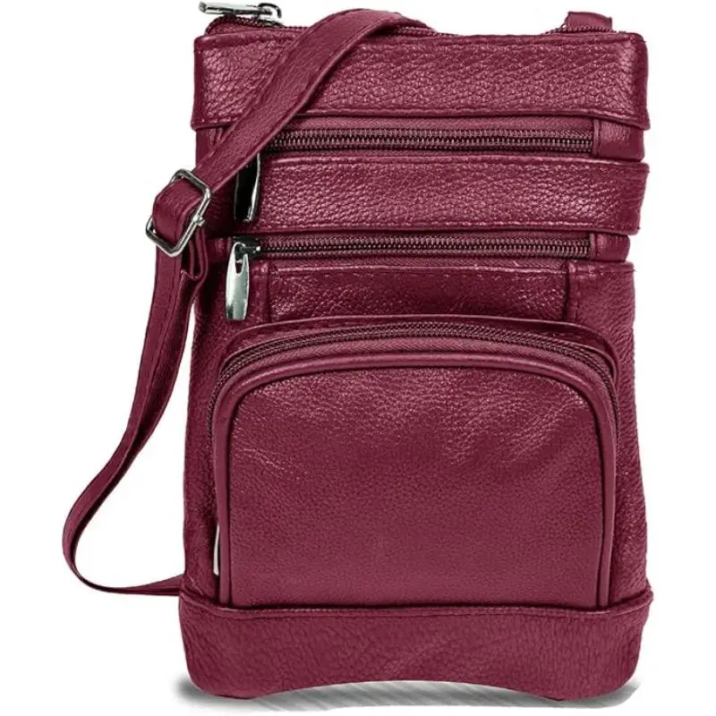Genuine Leather Super Soft Extra Large Crossbody Bag. 8 Colors to ...