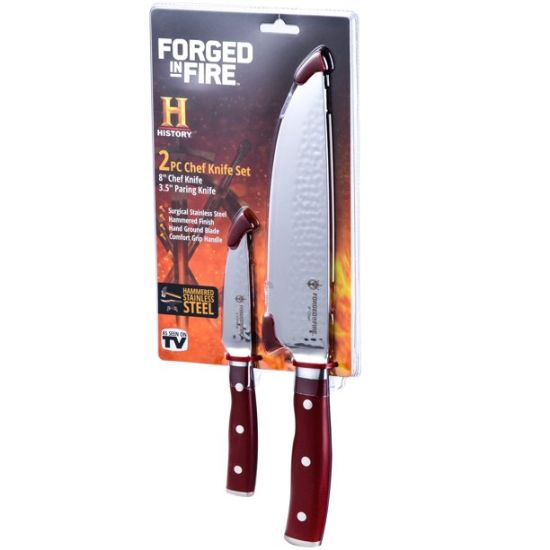 Forged in Fire 2 Piece Chef Knife Set - You get a full size Chef Knife ...