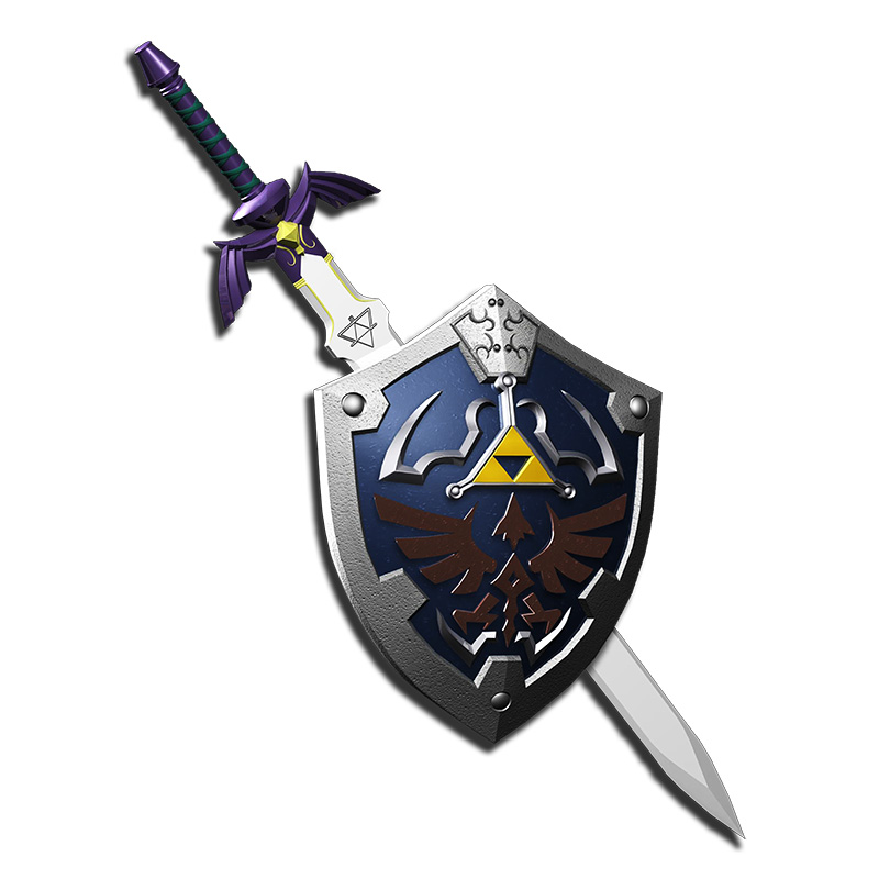 Legend of Zelda: Master Sword and Hylian Shield Wall Cling - SHIPS FREE ...