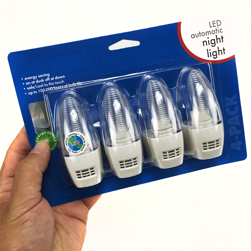 4pk Energy Saving LED Automatic Night Lights - SHIPS FREE! - 13 Deals