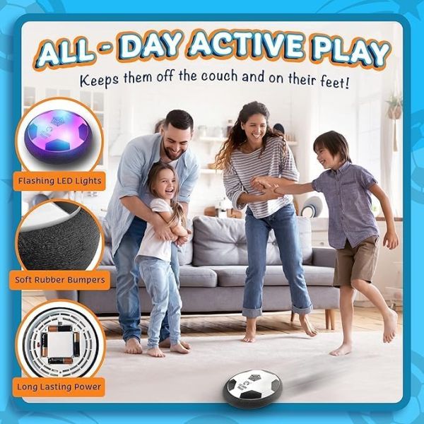 Super Unique Hovering Soccer Ball - Fun and Active Indoor Game kids AND ...