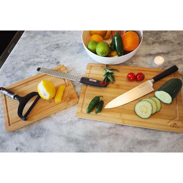 3 Piece Set of Ginsu Bamboo Cutting Boards – 3 Different Sizes for ...