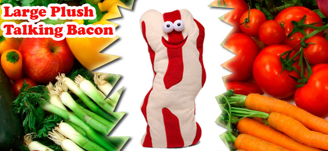 Large Plush Talking Bacon - 13 Deals