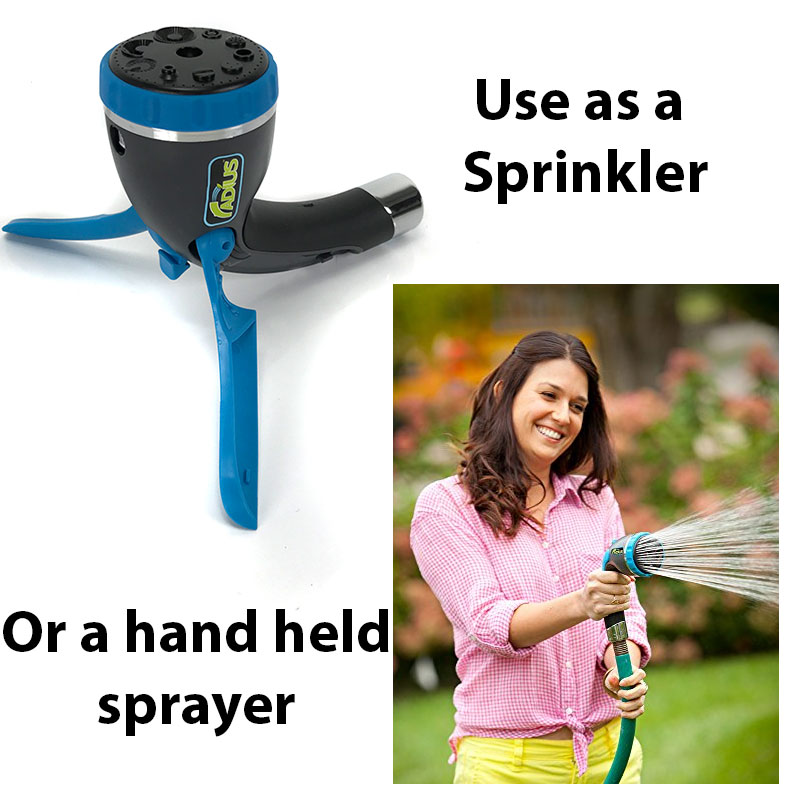2-in-1 Butterfly Nozzle & Sprinkler by Radius - Hand-Held Sprayer and ...