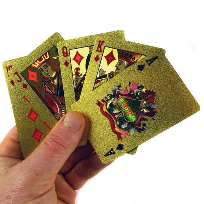 24Kt Gold-Plated Playing Cards - 13 Deals