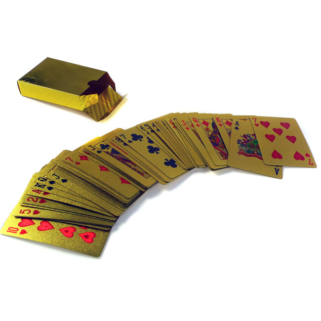 24Kt Gold-Plated Playing Cards - 13 Deals