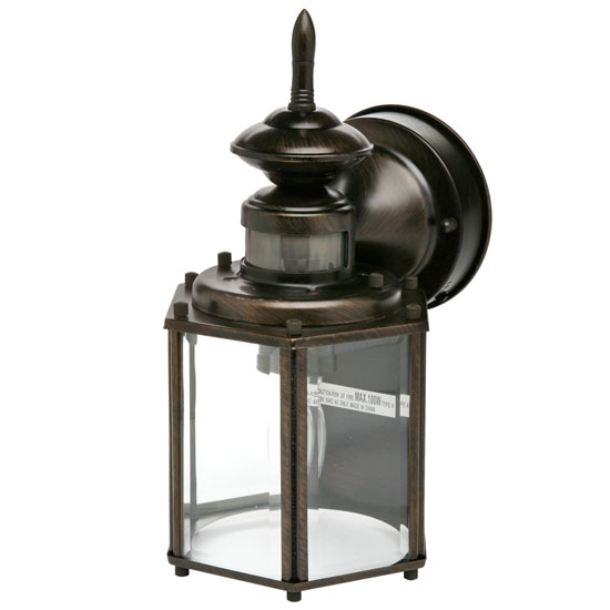 Coach Light Fixture with Dual Eye Motion Sensor by The Designers Edge ...