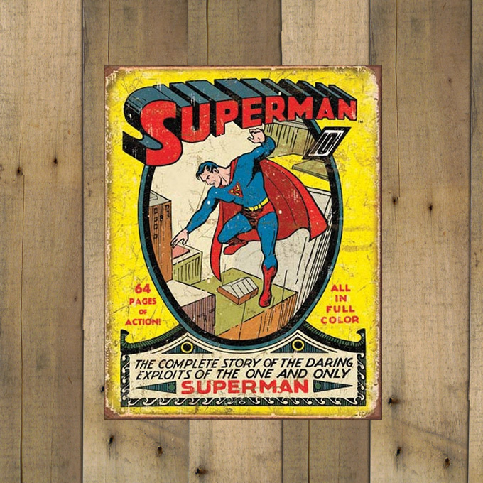 NEW STYLES AVAILABLE - Officially Licensed Retro Comic Book Tin Signs ...