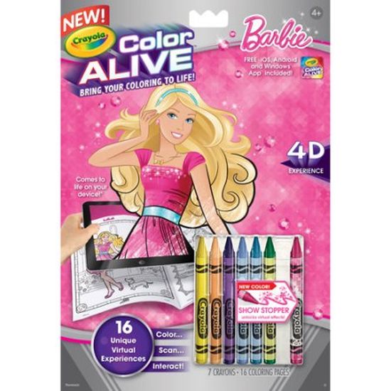 Crayola Color Alive Barbie Coloring Book and Crayons - 13 Deals