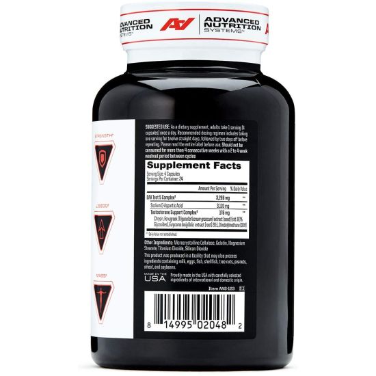 Advanced Nutrition Systems DAA Test-5 Testosterone Booster - $99 a ...