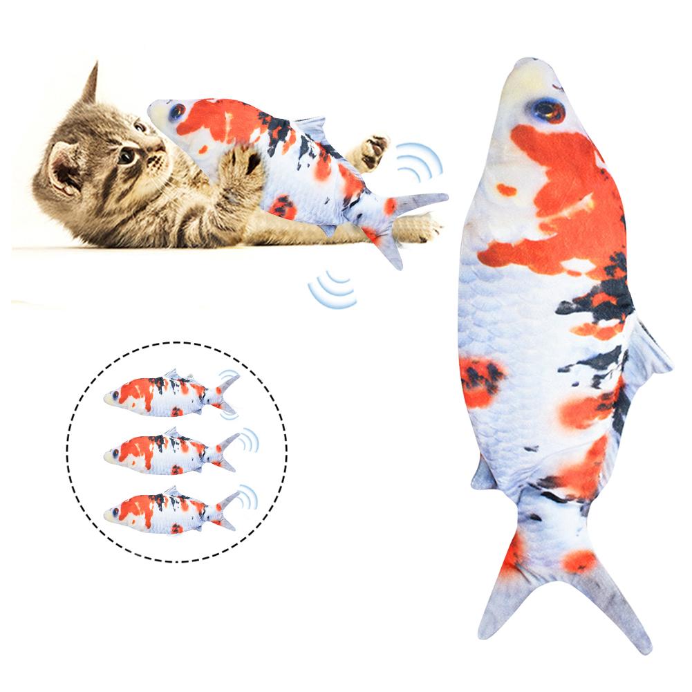 Realistic Electric "Flopping Fish" Cat Toy - Catnip Included - When ...