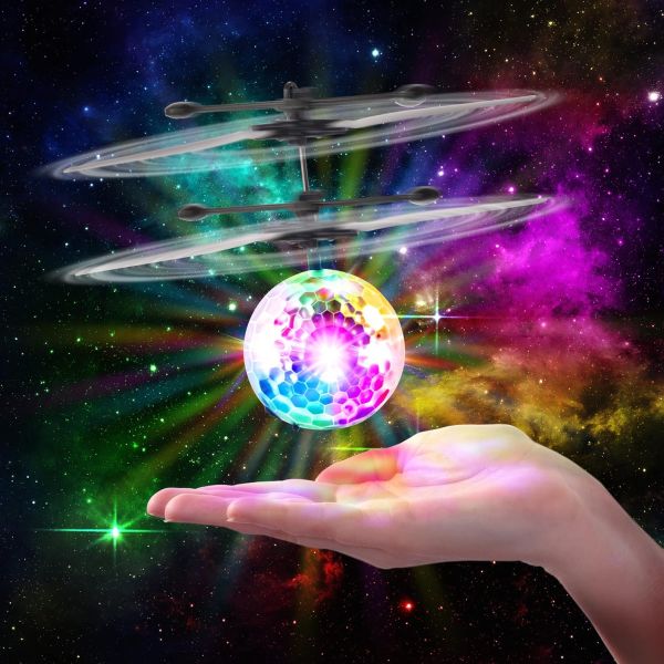 Light Up Flying Orb Ball Hand Operated Drone with On/Off Remote ...