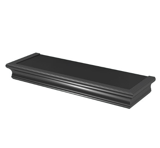 NO TOOLS NEEDED! HANG IN SECONDS! - High & Mighty 18" Black Beveled ...