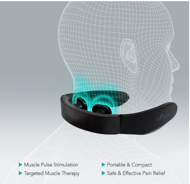 Flexworks TENS Electropulse Neck Massager - Pulse Therapy for Pain ...