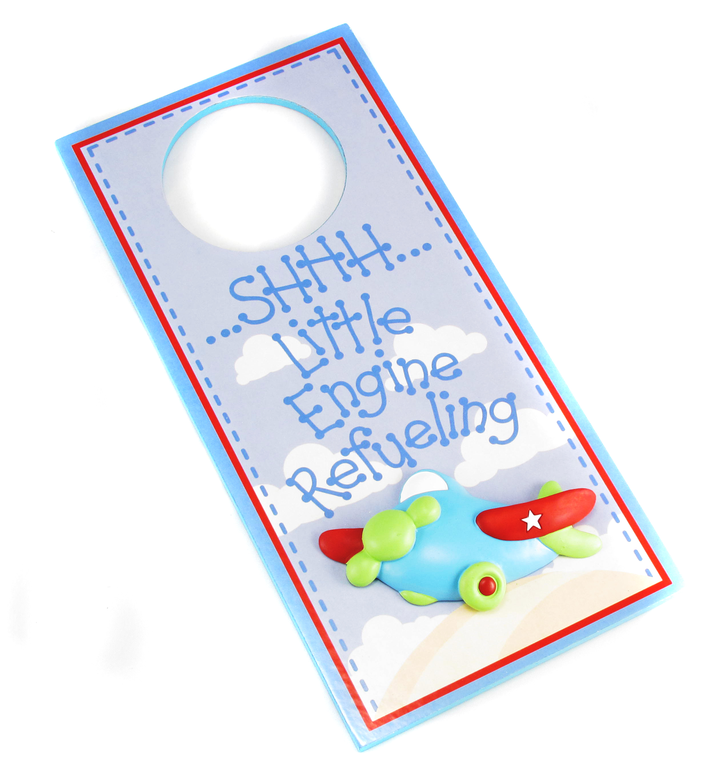 "Shhh...Little Engine Refueling" - Children Door Sign - 13 Deals