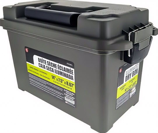 Water Resistant Illuminated Storage Box (Ammo box design) - The built ...