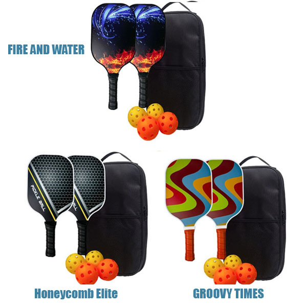 Premium Grade Carbon Fiber Pickleball Racket Sets - Choose from Groovy ...