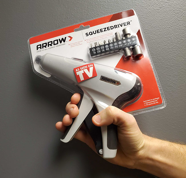 Arrow Squeeze Driver - Unique squeeze action screwdriver / ratcheting ...