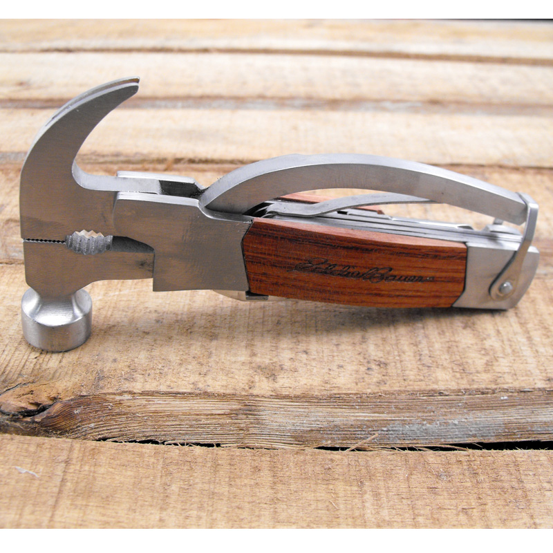 Eddie Bauer Stainless Steel Multi-Tool with Hammer and Wood Handle ...