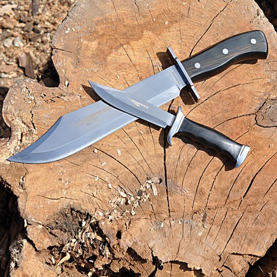 HUMVEE 2 Piece Bowie Knife Set - 10" AND 14" Knives with Sheath ...