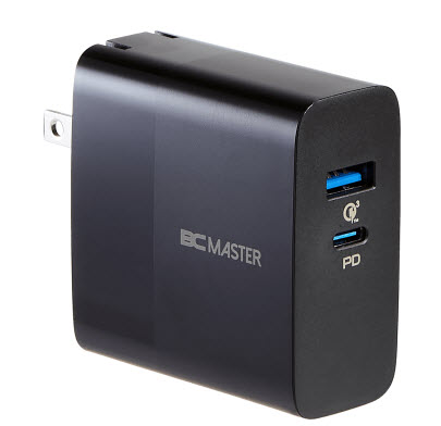 BCMaster 2-Port 65 Watt Wall Charger - This is a BEAST of a charger! 65 ...