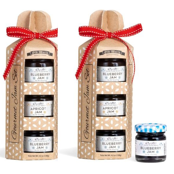2 Pack of Gift Pack Set of 3 Old World Quality Foods Gourmet Mini Jam ...