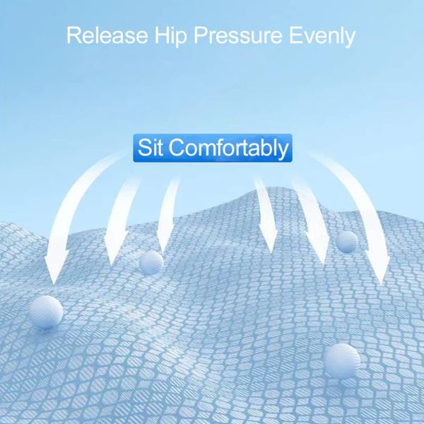 Gel Seat Butt Cushion Cooling Gel Pad With Double Layers & Washable ...